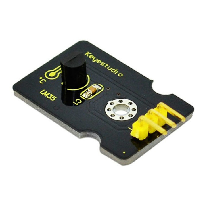 Senzor liniar de temperatura KEYESTUDIO LM35 KS0022, pentru Arduino ...