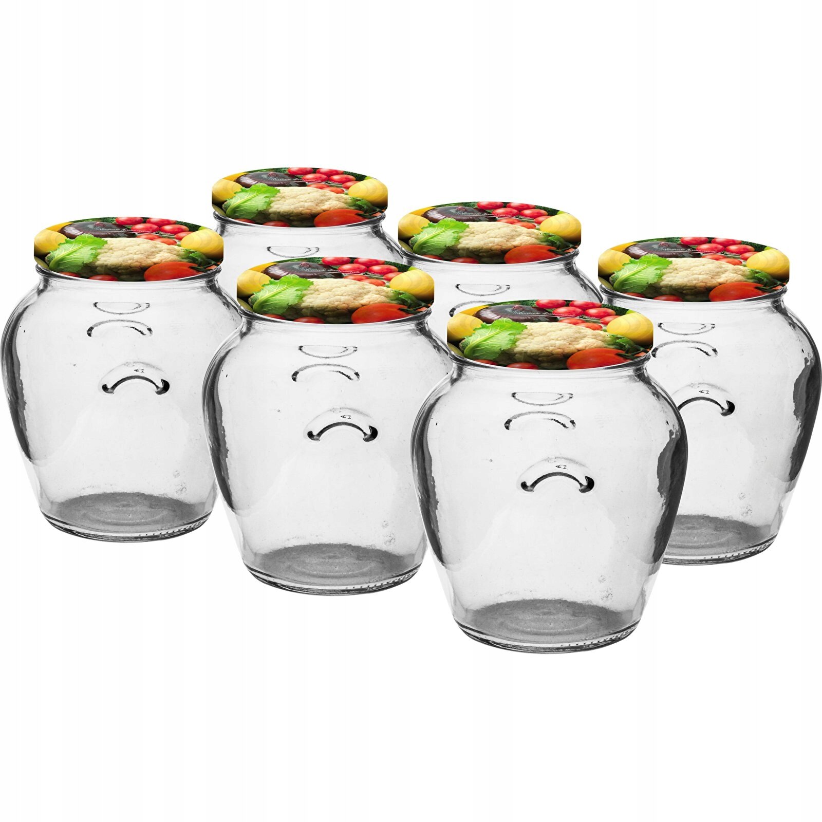 Set 6 borcane cu capac, Browin, Sticla, 550 ml - eMAG.ro