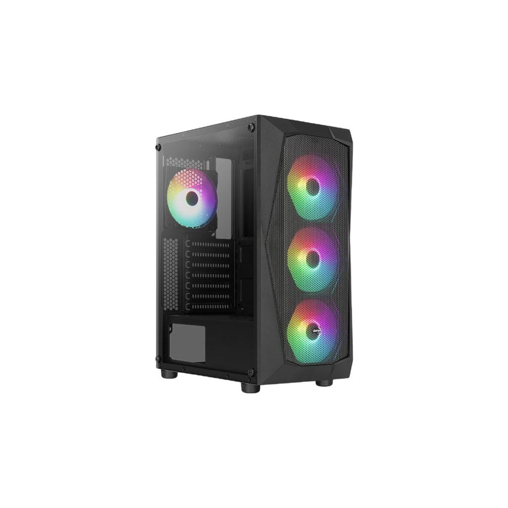 Carcasa ATX, Aerocool, Falcon-G-BK-V1, Sticla, Negru - eMAG.ro