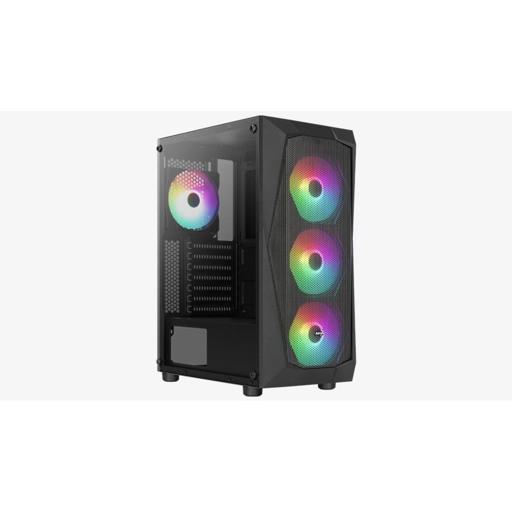 Carcasa ATX, Aerocool, Falcon-G-BK-V1, Sticla, Negru - eMAG.ro