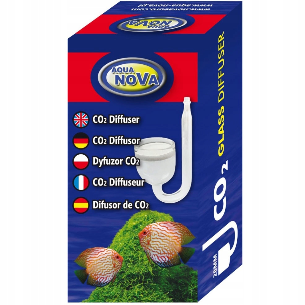 Difuzor CO2 acvariu, AquaNova, 28mm, Transparent - eMAG.ro