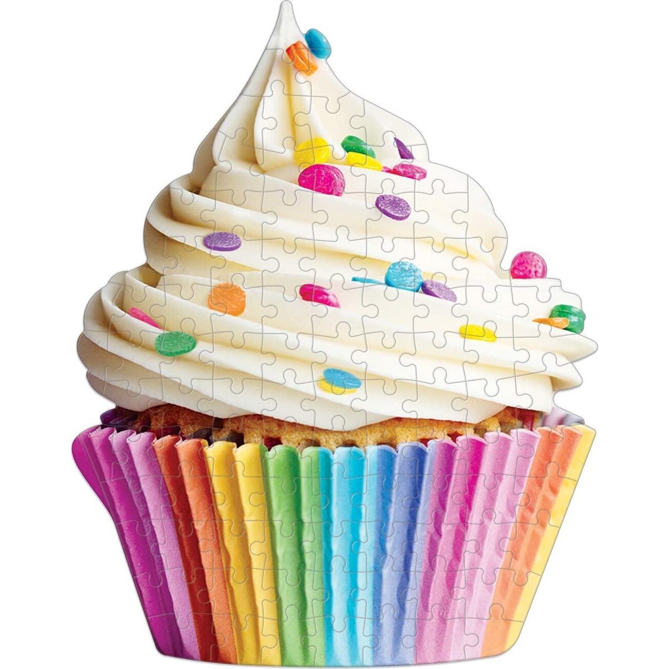 Puzzle in forma de briosa Galison, 100 piese, Multicolor - eMAG.ro