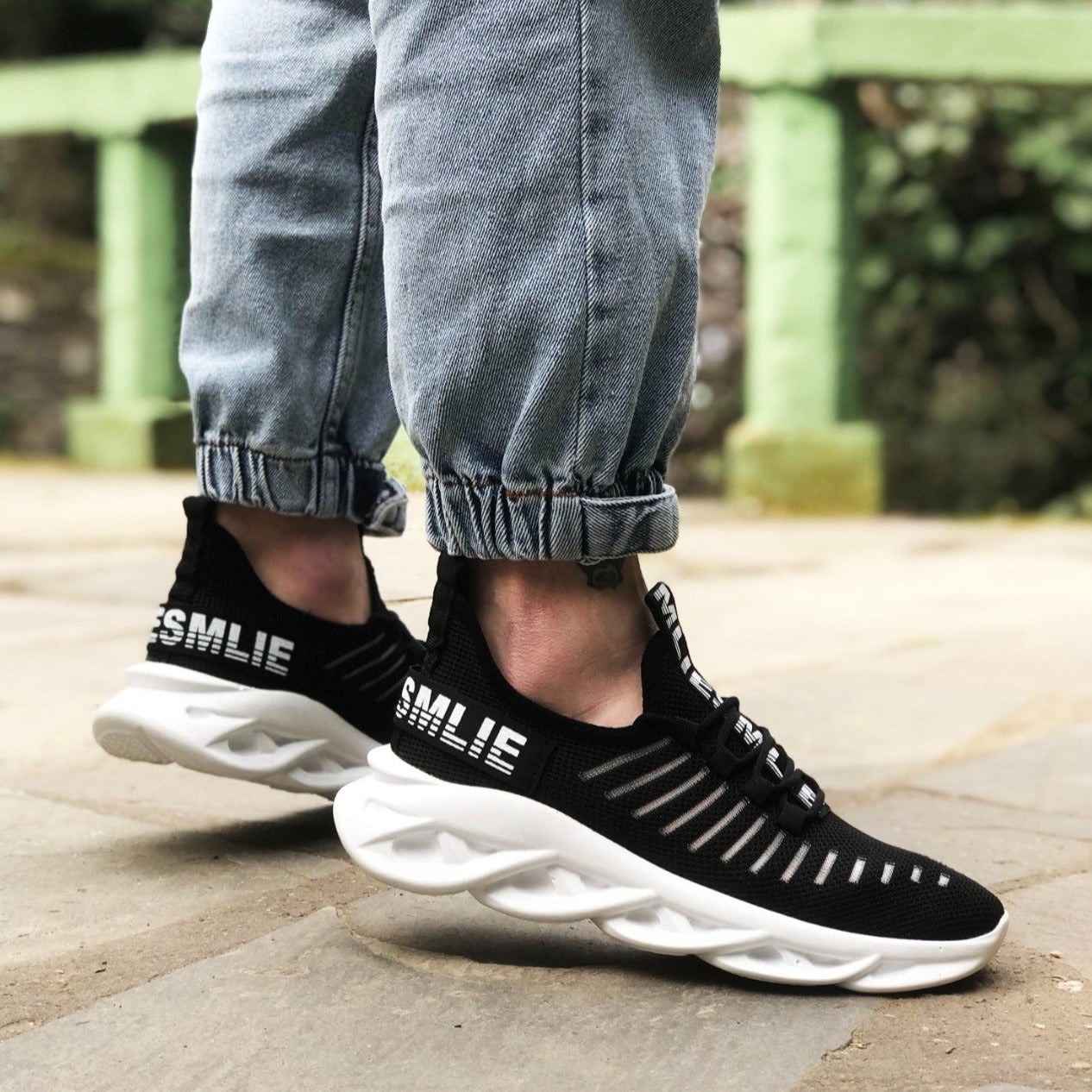 Adidasi casual, BOA, BA0602, Polietilena, Alb/Negru, 40 EU - eMAG.ro