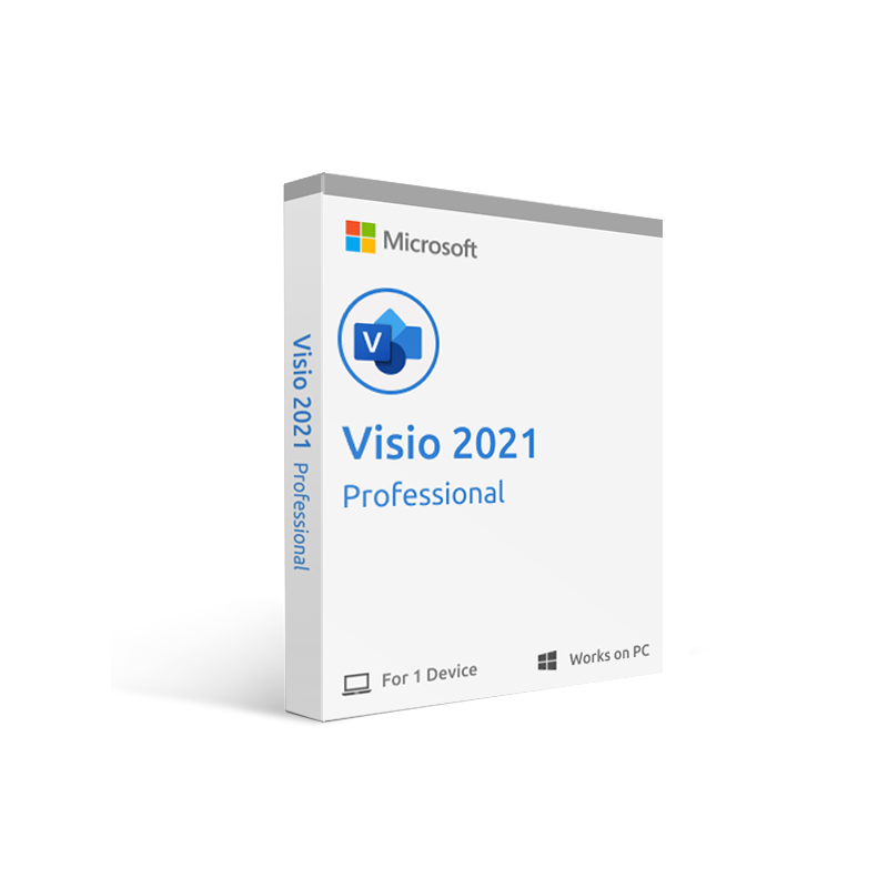 Microsoft Visio Professional 2021, Compatibil cu Windows 11, Windows 10 ...
