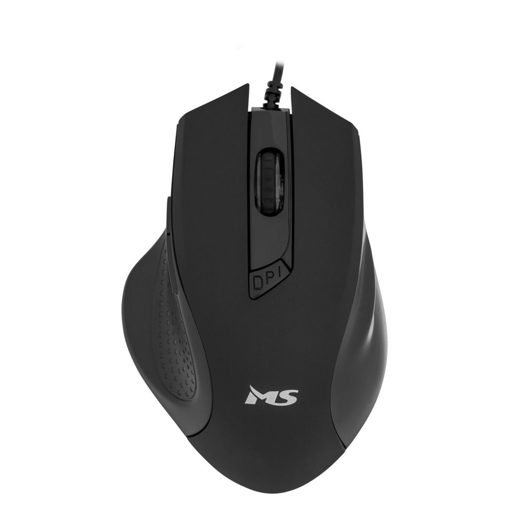 Mouse cu fir, MS, Model Focus C115, USB, 1000 DPI, Negru - eMAG.ro