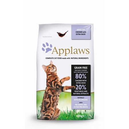 Hrana uscata pentru pisici adulte, Applaws, Pui si rata, 400g - eMAG.ro