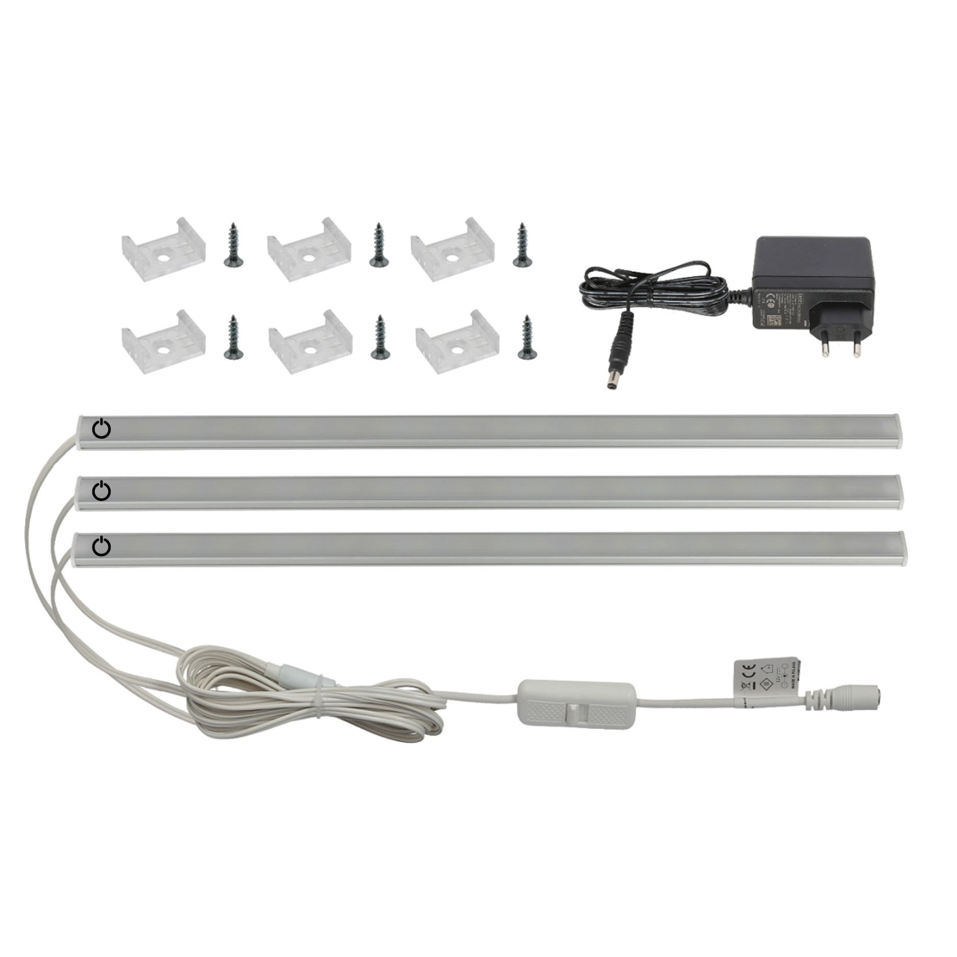 Set 3 benzi LED, Pentru mobila, Ajustabile, 3 x 100 cm - eMAG.ro