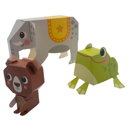 Un set de animale origami CREATIVE pentru copii, 10 piese - eMAG.ro
