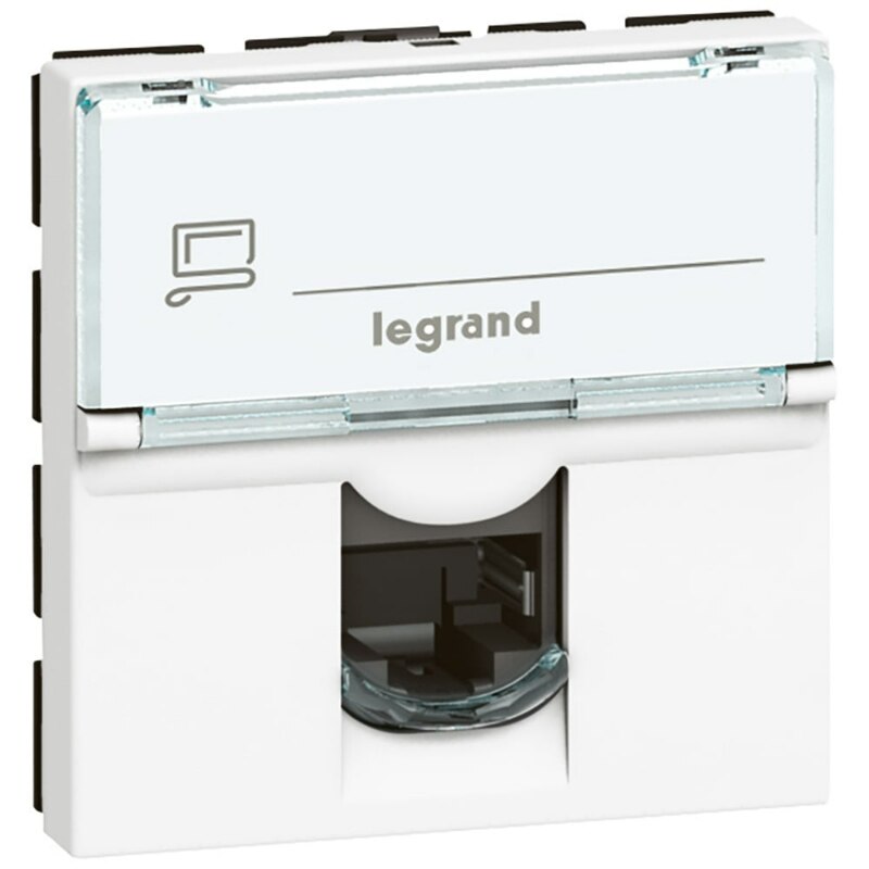 Priza, Legrand, RJ45, 2 componente, Alb - eMAG.ro