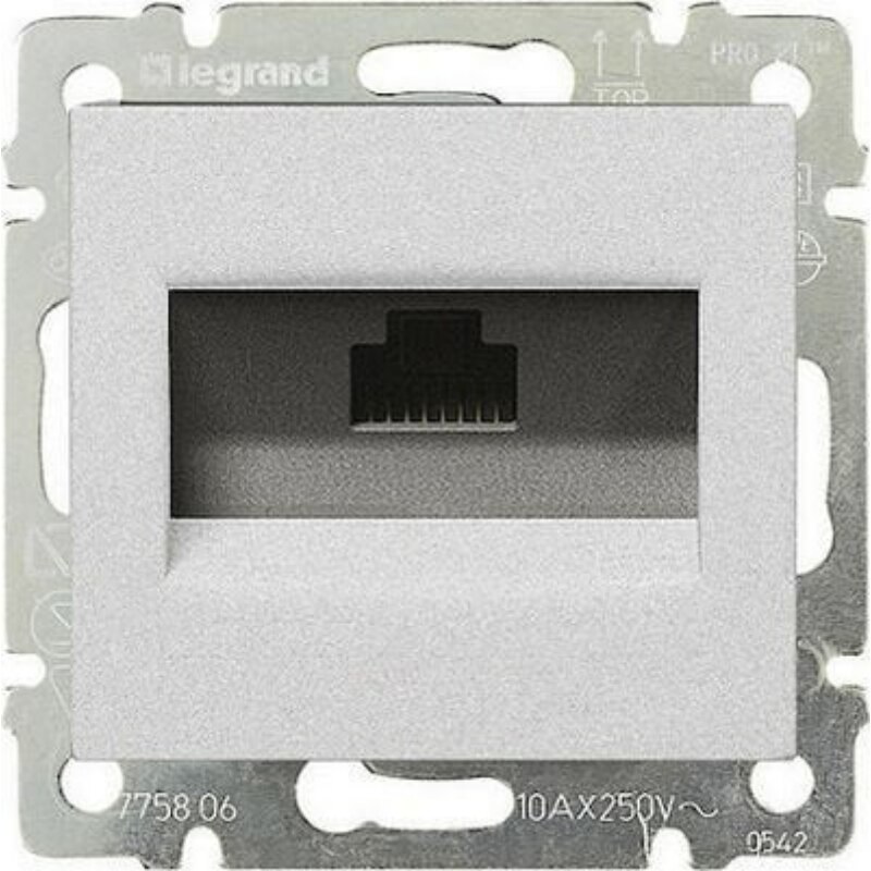 Prize Legrand, VALENA, RJ45 cat. 6 UTP, aluminiu - eMAG.ro