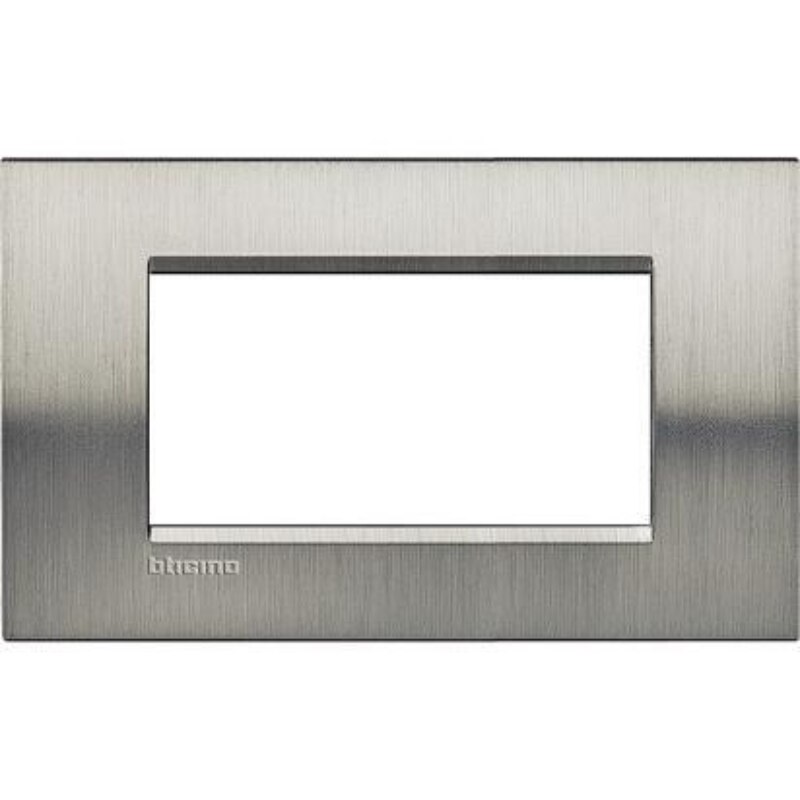 Rama, LNA4804ACS, Bticino, 4 module, Metal, Otel Slefuit - eMAG.ro