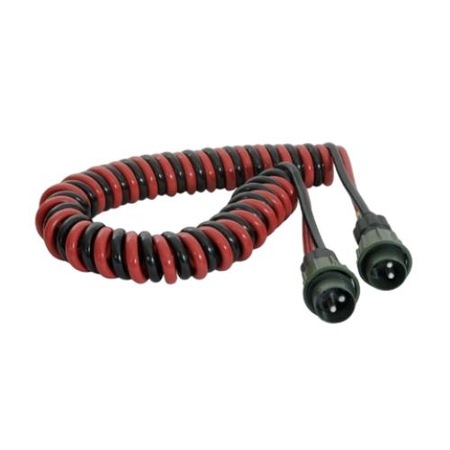 Cablu electric spiralat cu mufe tip Nato, pentru autovehicule, 4m x 10 ...