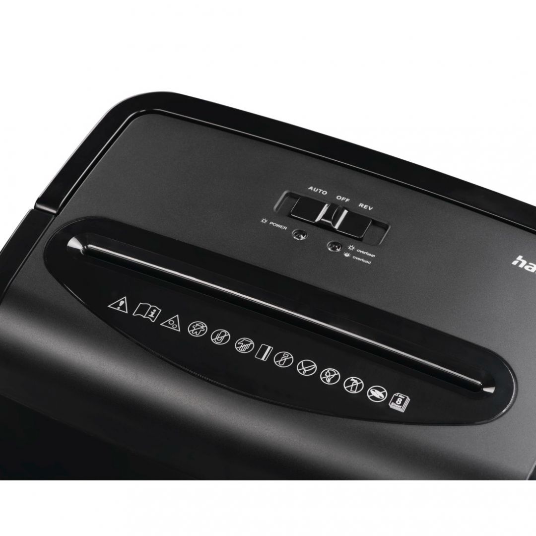 Distrugator documente, Hama Premium, M8, 20l, Negru - eMAG.ro