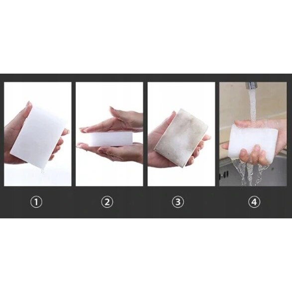 Burete magic pentru indepartarea murdariei, Alb, 10x6x2 cm - eMAG.ro