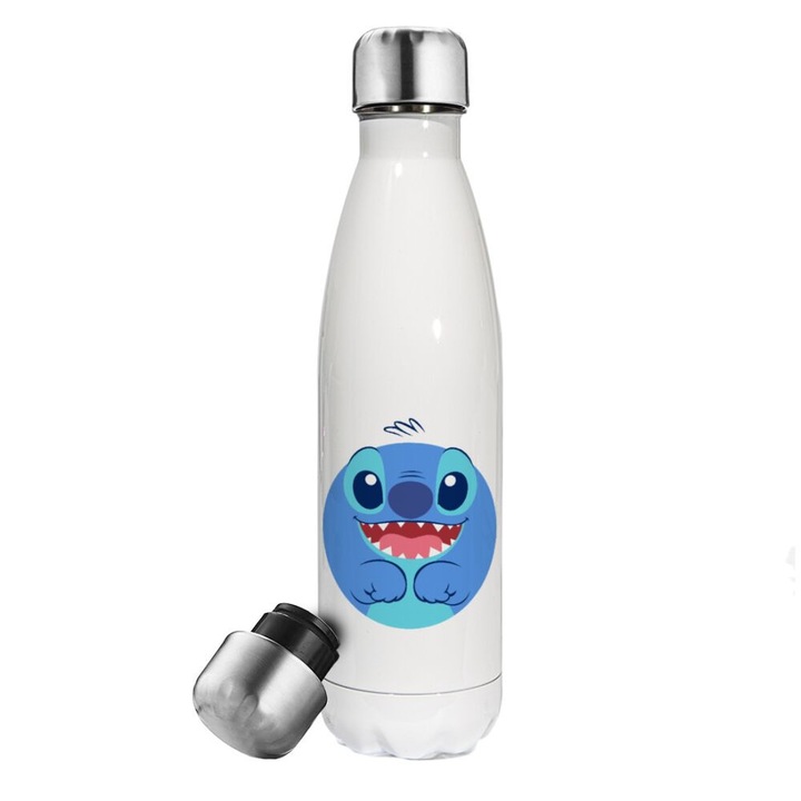 Termos, Lilo & Stitch, inox, izolare dubla perete, etans, 500ml - eMAG.ro