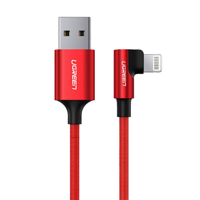 Cablu telefon, Ugreen, USB-A/Lightning, 1m, Rosu - eMAG.ro