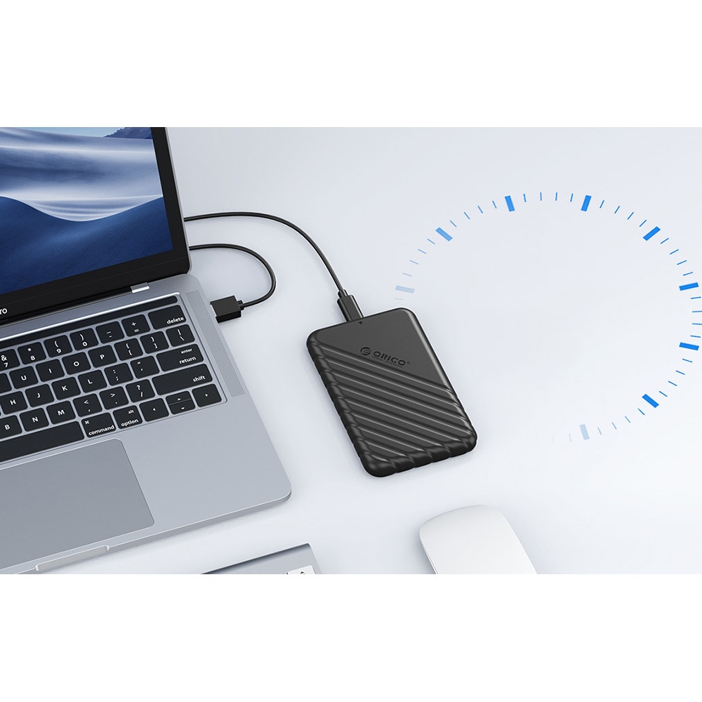 Rack extern HDD si SSD 2.5 inch Orico, 6Gbps, 4TB, USB type C 3.1 Gen1 ...