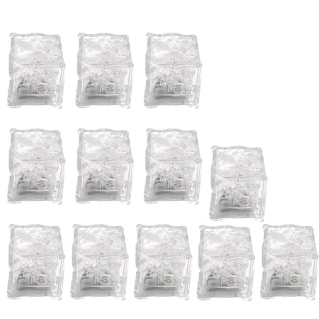 Cuburi de gheata decorative, Enforose, acrilic transparent, iluminare ...