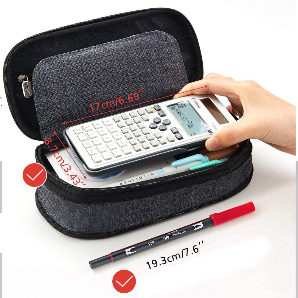 Penar scolar Sundiguer, 22x11x6.5 cm, Gri - eMAG.ro