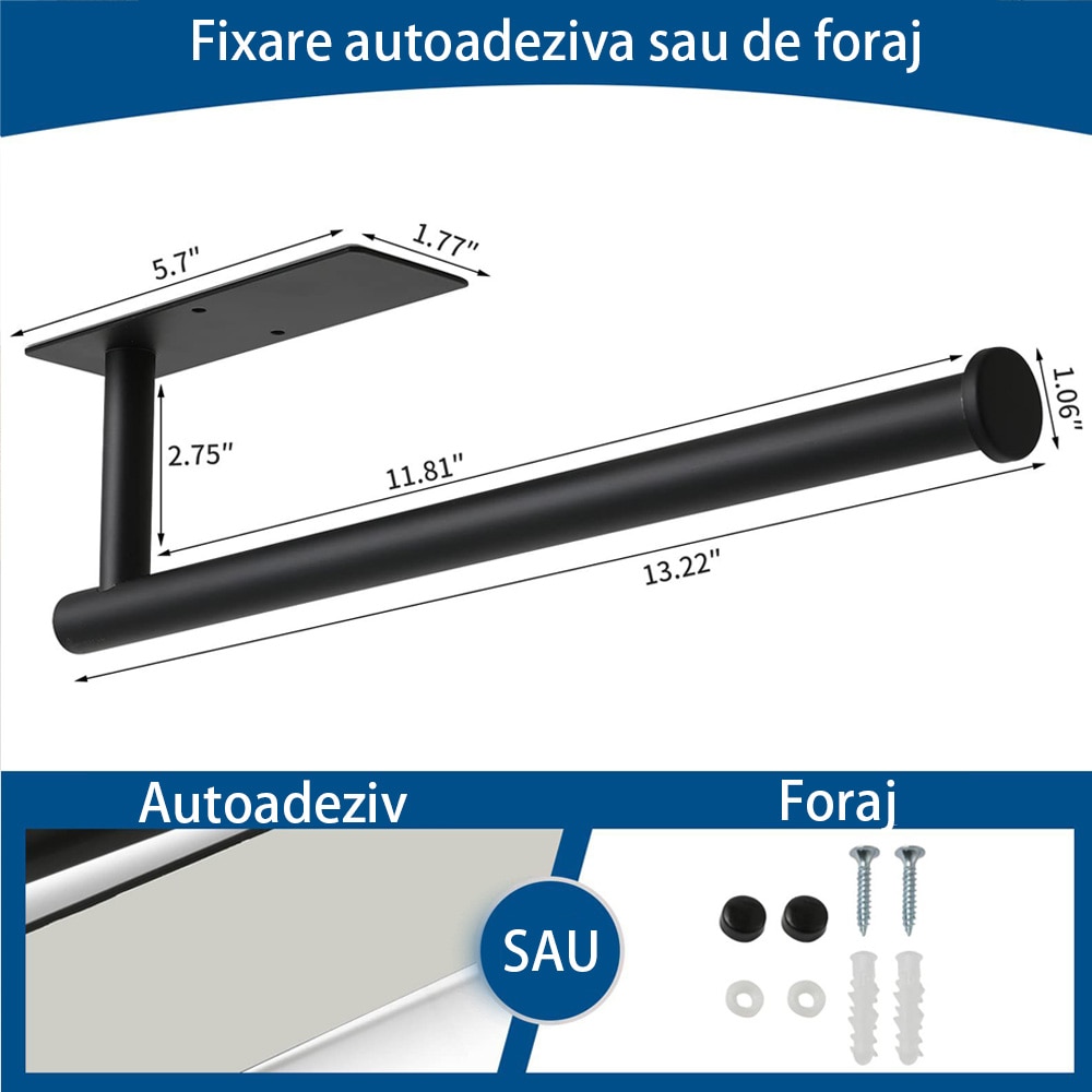 Suport montabil rola prosoape de hartie bucatarie, Amtok, Dozator de ...