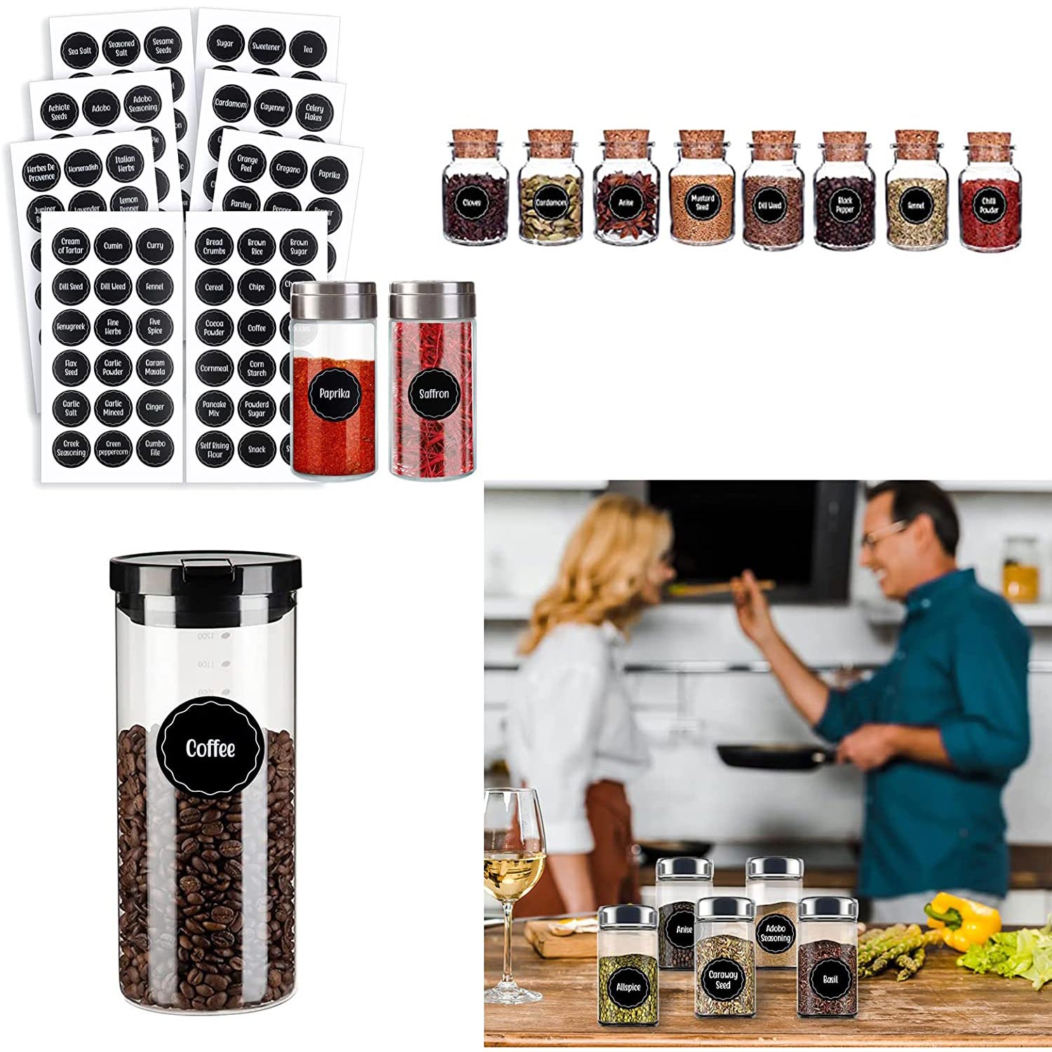 Etichete autoadezive 144 Buc, Vaxiuja, PVC autoadeziv, 13.5 x 26.7 cm ...