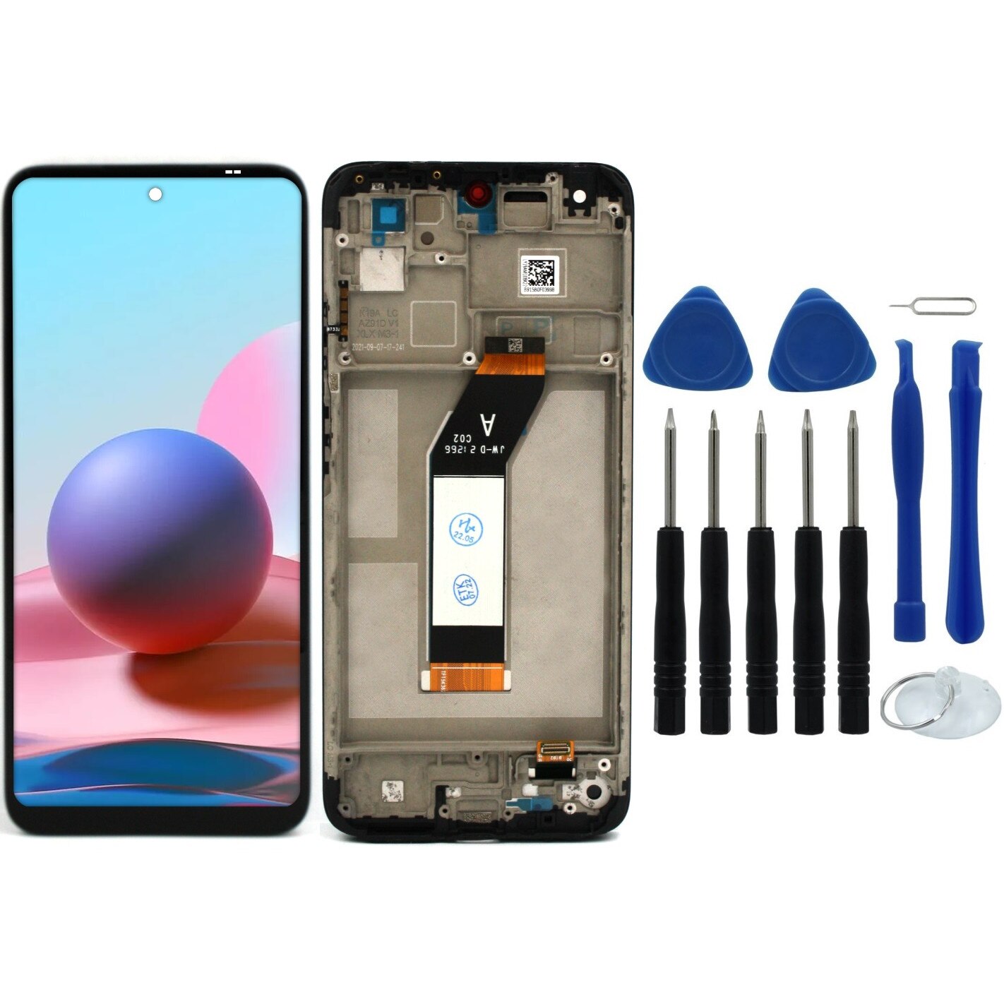 DISPLAY LCD TOUCH SCREEN PENTRU XIAOMI REDMI 10 NEGRU - eMAG.ro