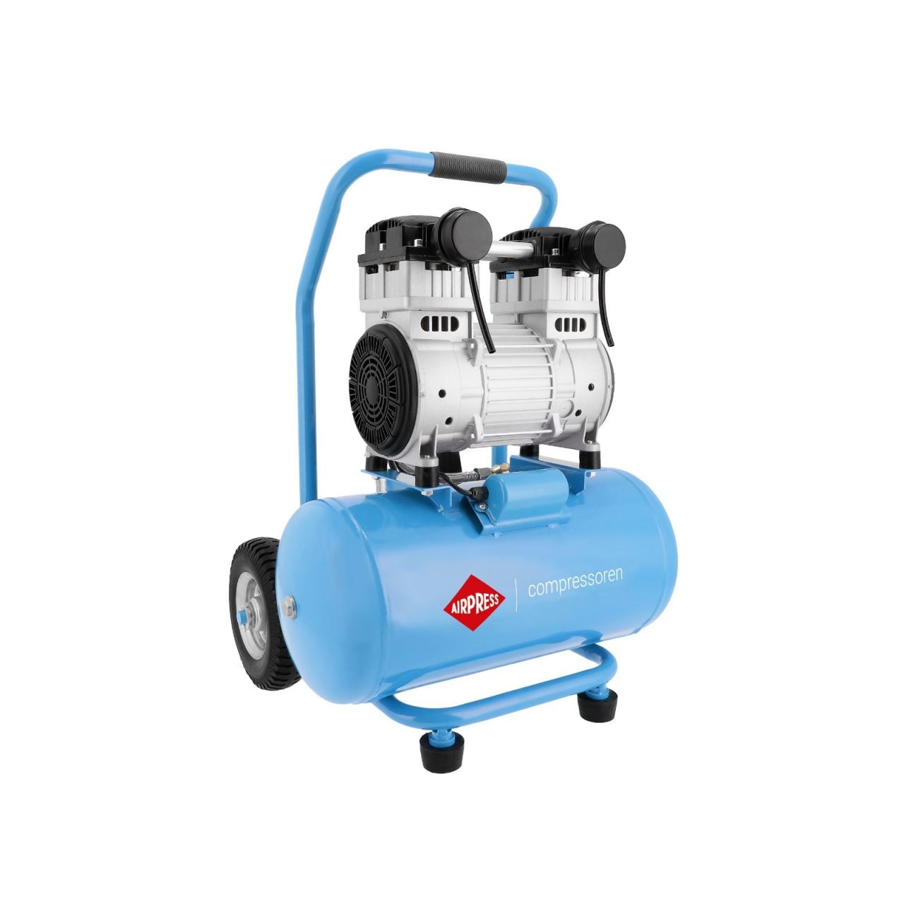 Compresor fara ulei, Airpress, 230V, 55x46x72 cm, Albastru - eMAG.ro