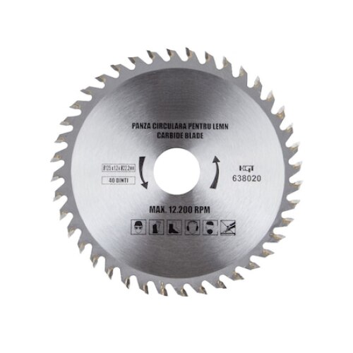 Panza Circulara Vidia Lemn Sita, Diametru 125mm - eMAG.ro