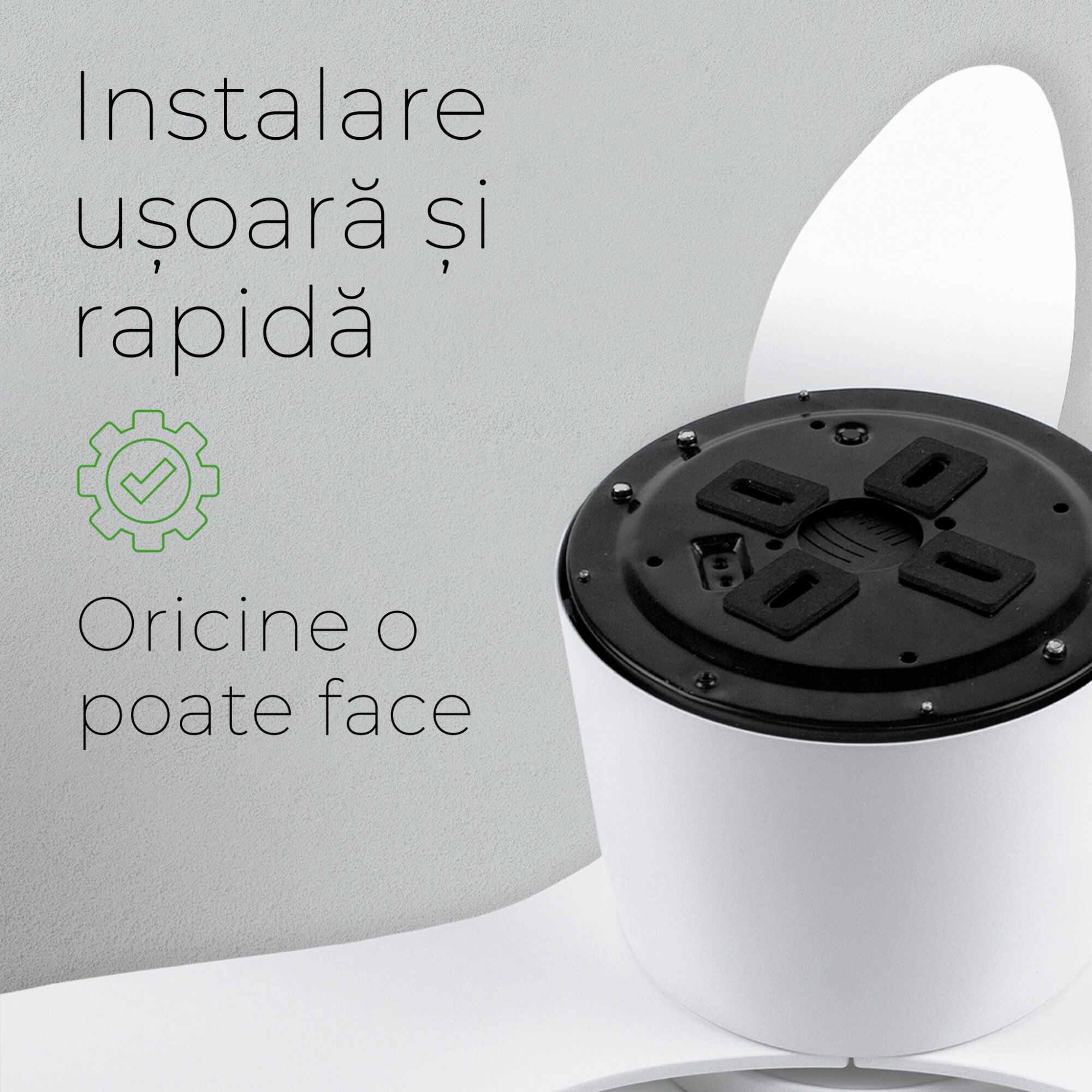 Ventilator de tavan cu lustra, Noaton, 11132WW Fornax, 132 cm, lampa ...