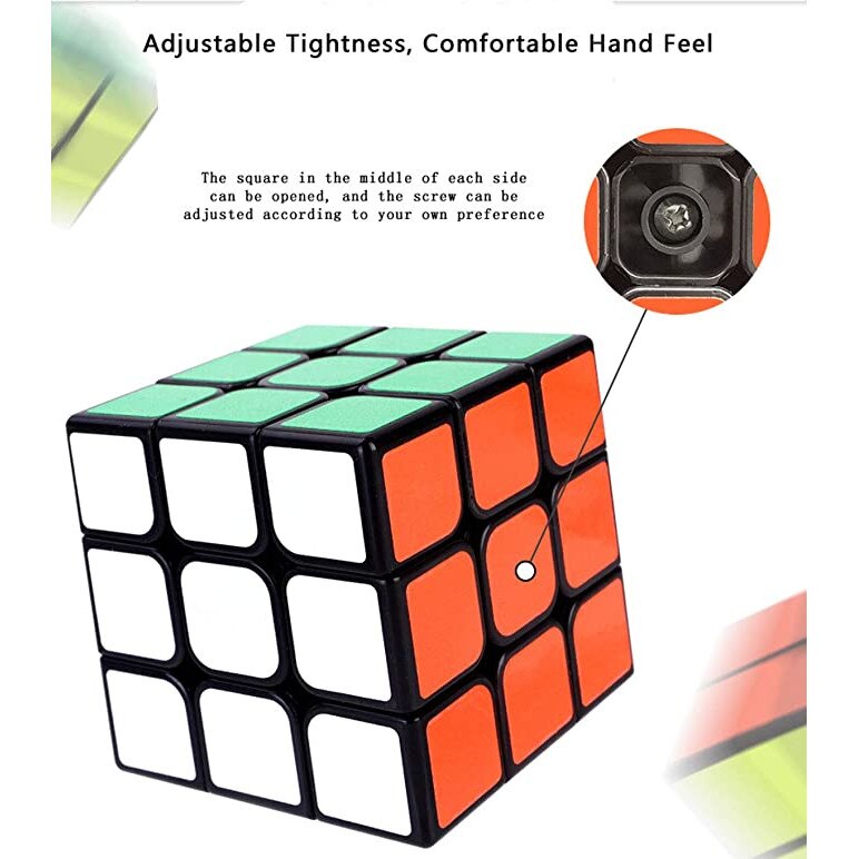 Скоростно магнитно кубче на Рубик с черни линии, квадрат 3x3x3 - eMAG.bg