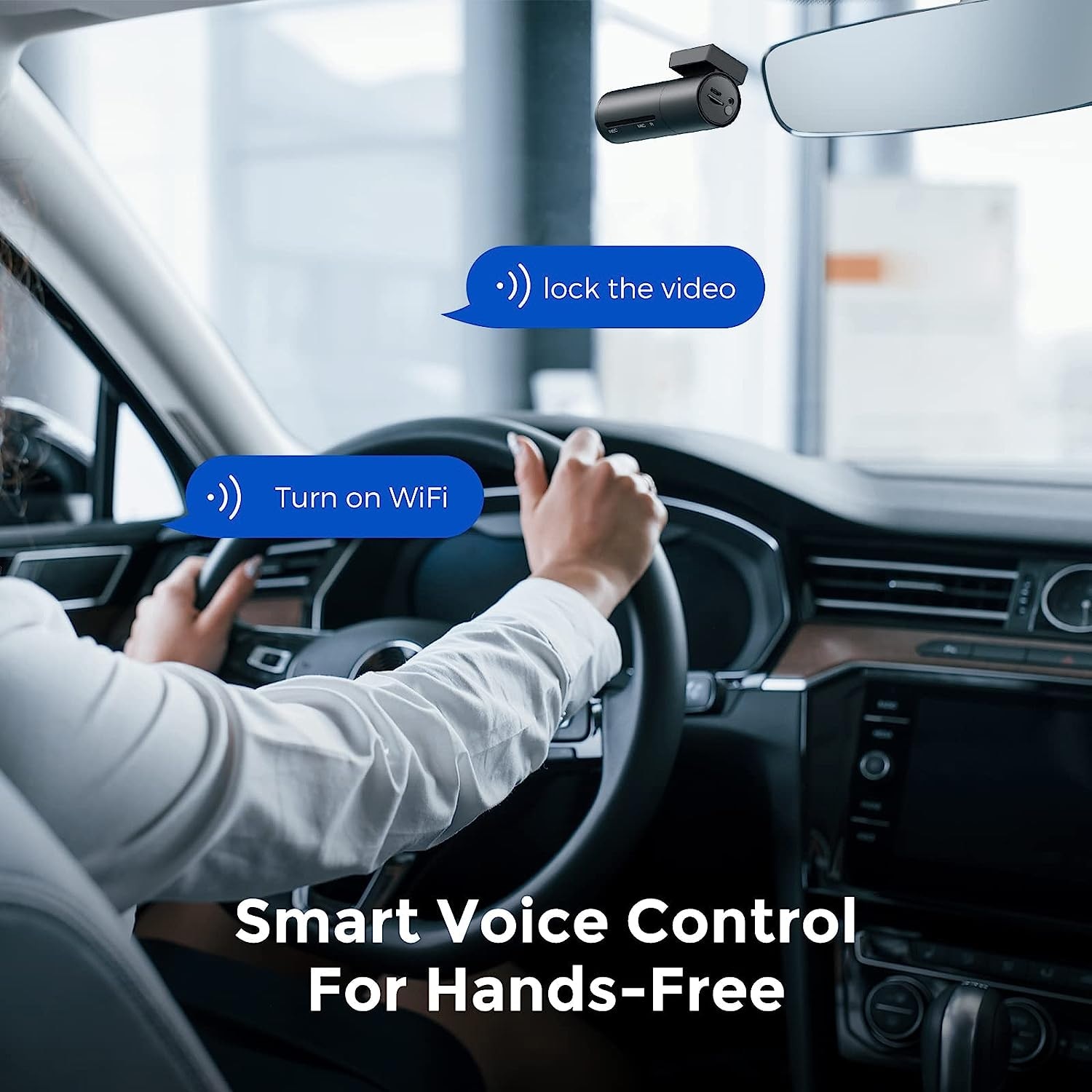 Camera auto DVR AZDOME M300, FHD 1296P, WiFi, Unghi 170°, G-Sensor ...