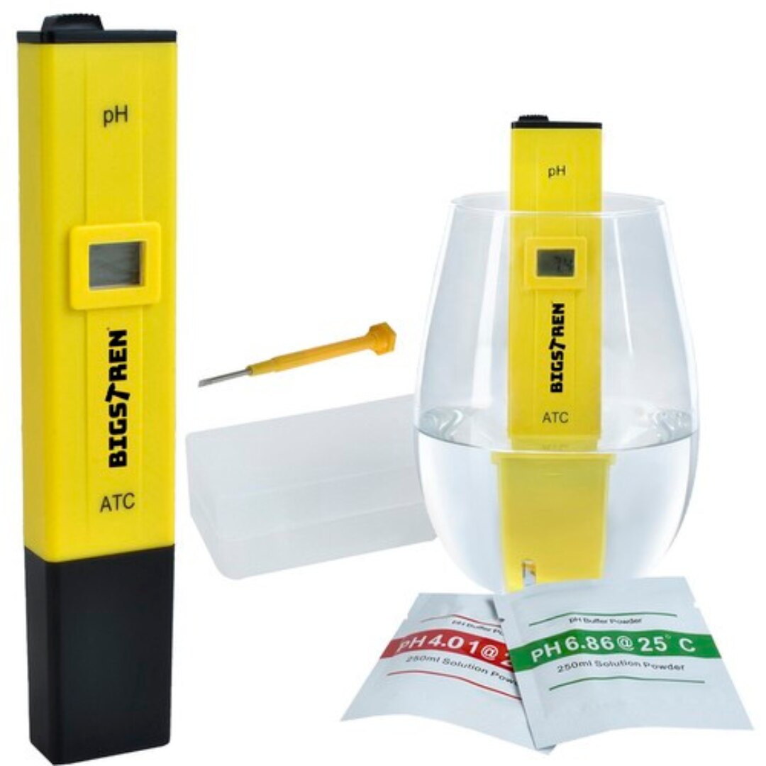 Tester digital pentru masurarea PH-ului apei, Bigstren, cu ATC, pH 0.0 ...