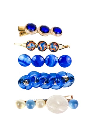 Agrafe de par albastre, set 5 buc - eMAG.ro