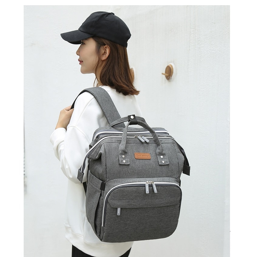 Geanta Bebe Avamsi AVALL-1-2 tip rucsac scutece cu patut pliabil ...