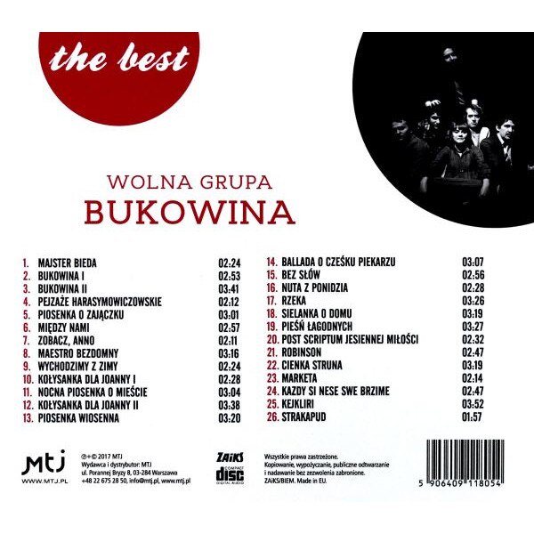Wolna Grupa Bukowina: Best - Majster Bieda [CD] - eMAG.hu