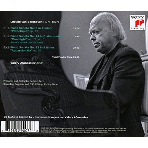 Valery Afanassiev: Beethoven: Pathetique / Moonlight / Appassionata [CD ...