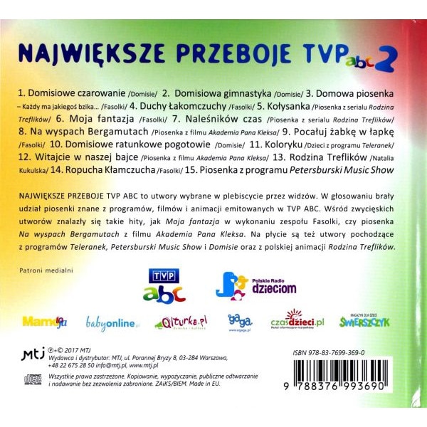 Największe przeboje TVP ABC 2 (digibook) [CD] - eMAG.bg