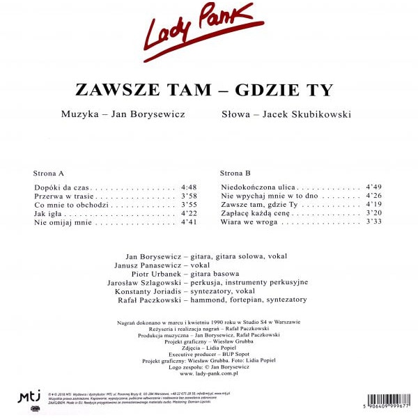 Lady Pank: Zawsze tam gdzie Ty [Winyl] - eMAG.hu