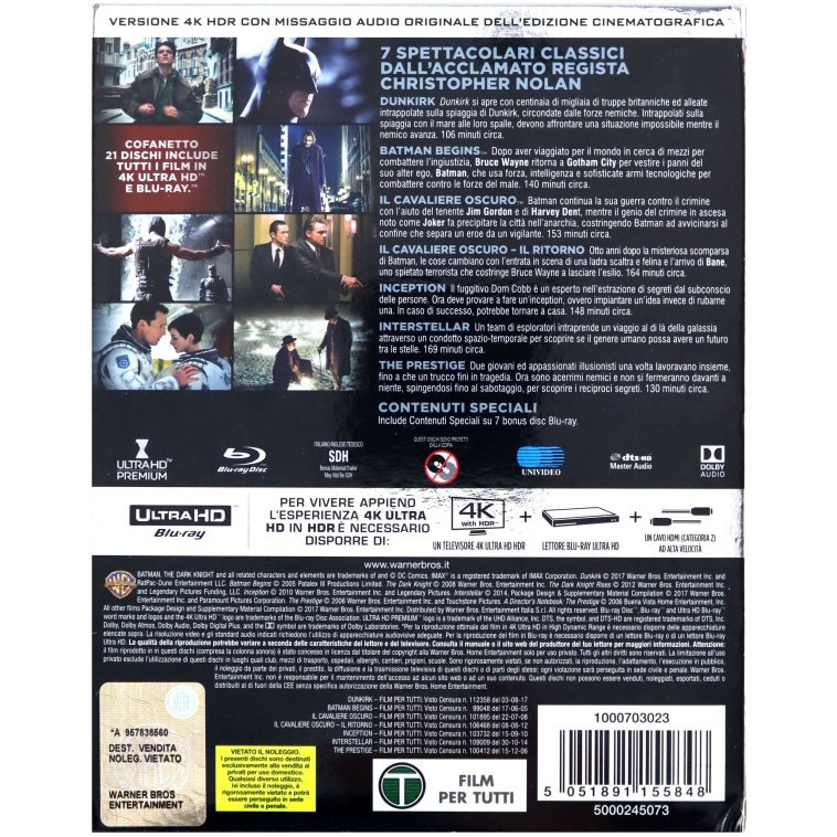 Christopher Nolan Collection: Batman - Początek / Dunkierka / Incepcja ...