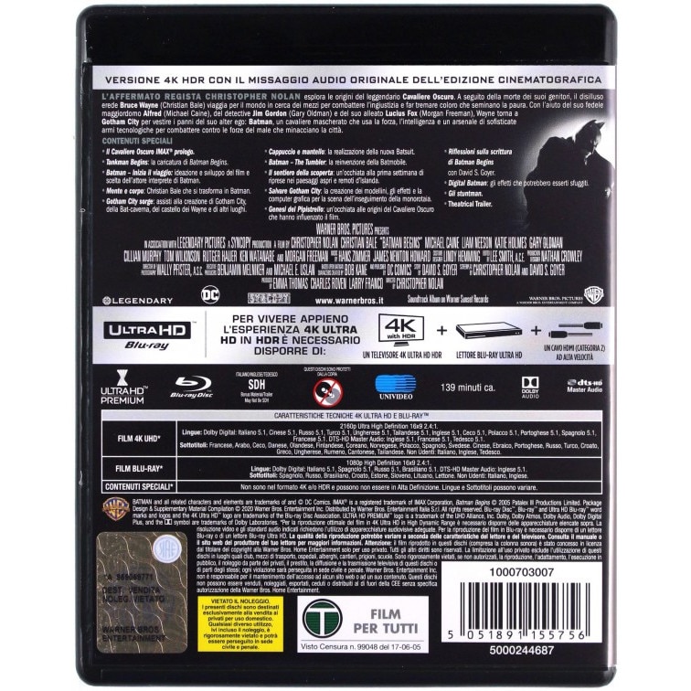 Batman - Inceputuri [Blu-Ray 4K]+[2xBlu-Ray] - eMAG.ro