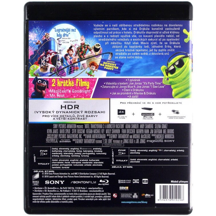 Hotel Transilvania 3: Monstrii in vacanta [Blu-Ray 4K]+[Blu-Ray] - eMAG.ro