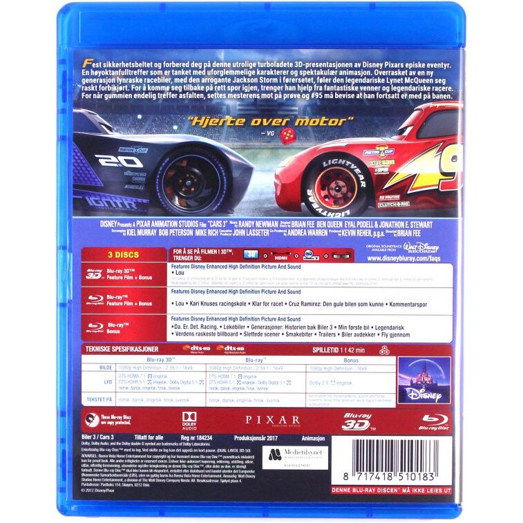 Masini 3 [Blu-Ray 3D]+[2xBlu-Ray] - eMAG.ro