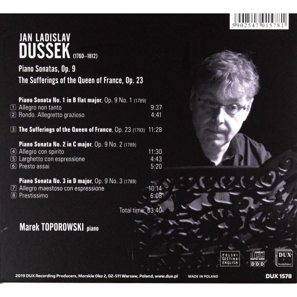 Jan Ladislav Dussek Piano Sonatas Op. 9 [CD] - eMAG.ro