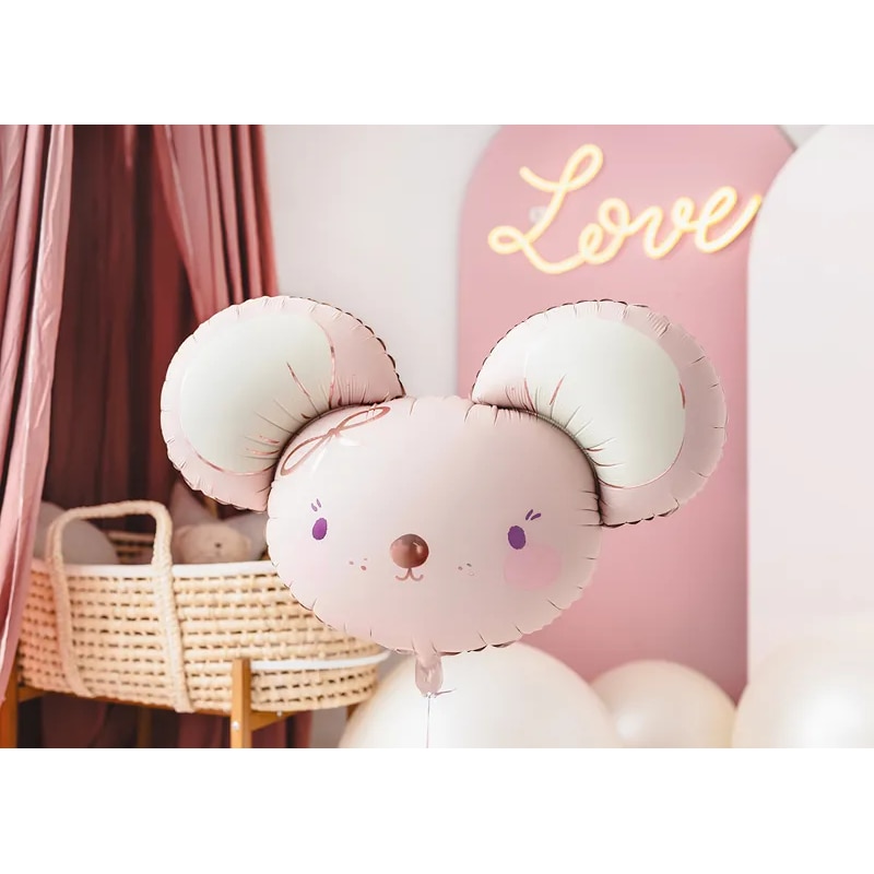 Balon Little Mouse IdealStore, Din folie in forma soarece, De culoare ...