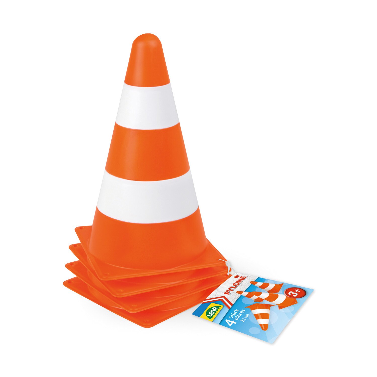 Set 4 conuri trafic Lena, pentru copii - eMAG.ro