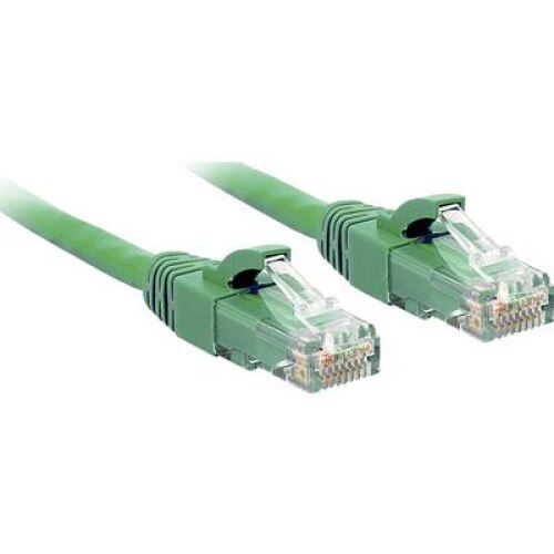 Cablu de conectare la retea RJ45 CAT 6 U/UTP 15,00 m cu ecran verde ...