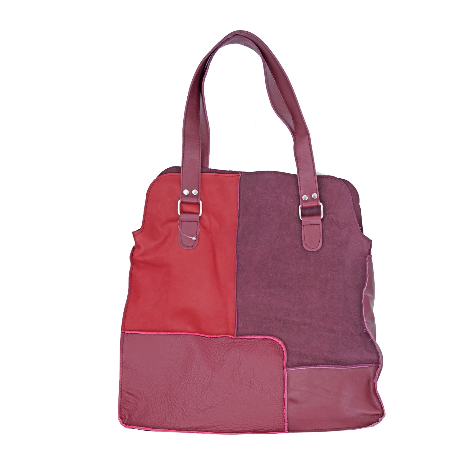 Geanta de umar dama, Dazoriginal, Piele naturala, Rosu - eMAG.ro