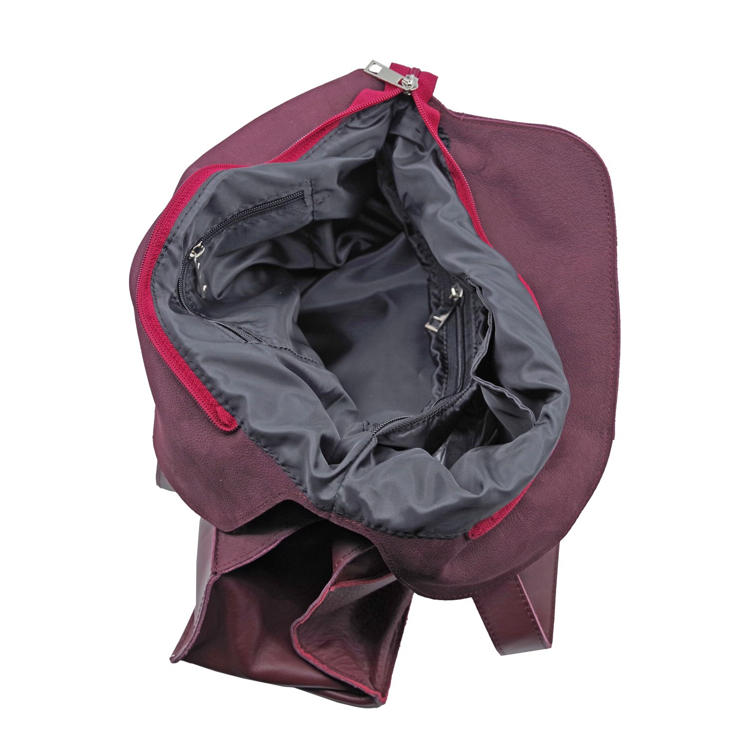 Geanta de umar dama, Dazoriginal, Piele naturala, Rosu - eMAG.ro