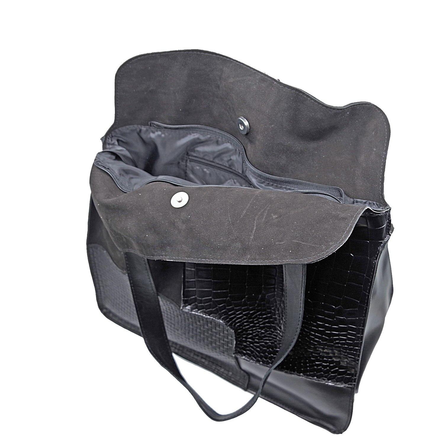 Geanta de umar dama, Dazoriginal, Piele naturala, Negru - eMAG.ro