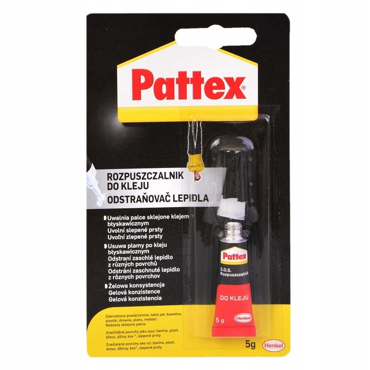 Solutie indepartare adeziv, Pattex S.O.S., 5g - eMAG.ro
